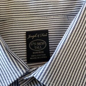 Joseph & Feiss | Shirts | Feiss French Cuff Mens Tall Dress Shirt ...